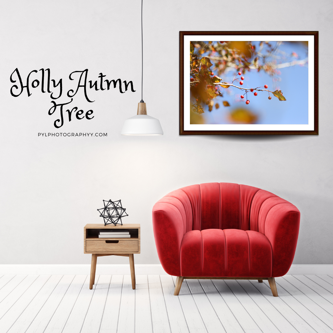 Holly Autumn Tree Printable Wall Art - PYL Photography